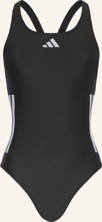 adidas Badeanzug 3-Streifen schwarz