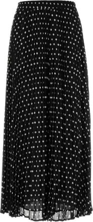 Michael Kors Femme, Jupes, Noir, Taille: 42 FR Printed Crepe Skirt