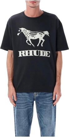 Rhude Homme, Tops, Noir, Taille: M Dinero T-Shirt