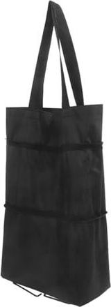 Healifty Chariot de Courses Pliable Robuste à Roulettes Lisses Sac à Pliant Portable Compact et Stable pour Seniors et Urbains