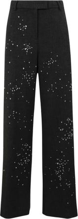 Des_Phemmes DES Phemmes - Pantalon Palazzo - Femme - Pantalons - Noir - Taille: 36 FR