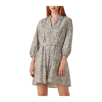 Colourful rebel Cheetah Shirt Mini Kleid - - Dresses - Damen - Mehrfarbig - XS
