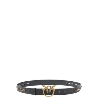 Pinko Pinko, Femme, Accessoires, Noir, Taille: L Ceinture élégante noire et dorée