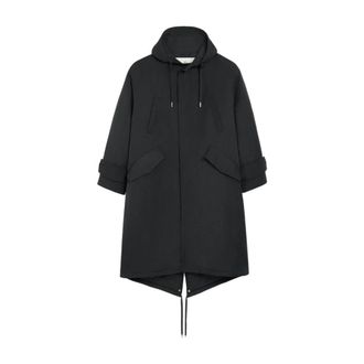 Ami Nylon Serg&eacute; Stepparkajacke - - Coats - Herren - Schwarzk - M