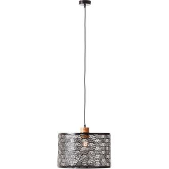 Brilliant lamp Santy suspension 1 lampe noir/plastique naturel noir 1x A60, E27, 52 w