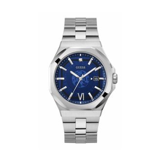 Guess Graue Edelstahl Quarzuhr - - Accessories - Herren - Grau - ONE SIZE