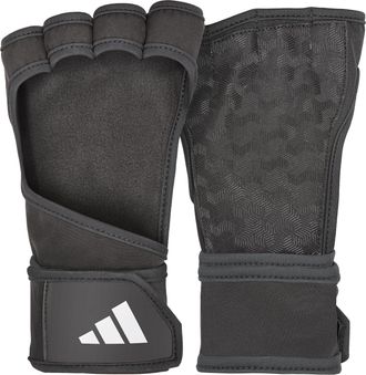 adidas Adidas Trainingshandschuhe mit offenem R&uuml;cken, Gr&ouml;&szlig;e L