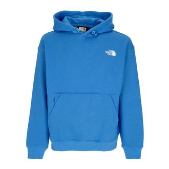 The North Face Iconic Blue Hoodie - Stilvoller Komfort - - Sport - Herren - Blau - XL