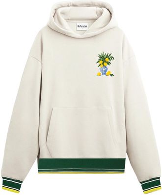On Vacation Hoodie mit Zitronen-Motiven und Streifenakzenten in