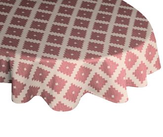 Adam Maroccan Shiraz Tischdecke, Bio Baumwolle, Dunkelrot, 145 x 220 cm