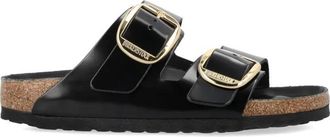 Birkenstock Sandalen - Arizona Big Buckle Sandals With Oversized Metal Bu - Gr. 36 (EU) - in Schwarz - f&uuml;r Damen