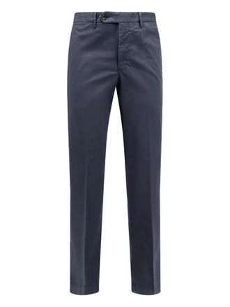 Pantaloni Torino pantalon droit à design plissé - Bleu