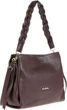 Pierre Cardin Sac &agrave; bandouli&egrave;re pour femme en cuir v&eacute;ritable Made in Italy 30x25x12 cm 1921, Chocolat, Taille unique