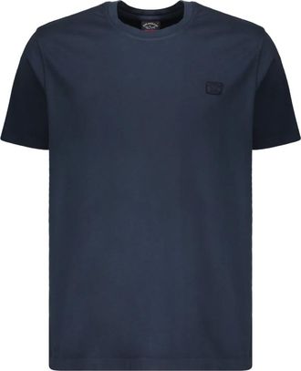 Paul & Shark Homme, Tops, Bleu, Taille: 3XL T-shirt en coton &agrave; col rond