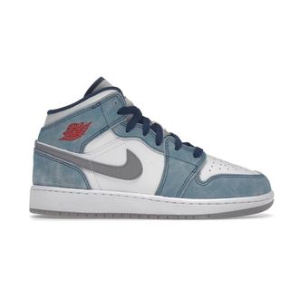 Nike Jordan Mid SE French Blue Light Steel - - Sport - Herren - Blau - 36 1/2 EU