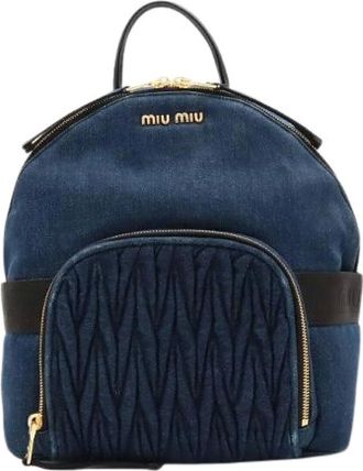 Miu Miu Damen, Pre-Owned, Blau, ONE SIZEGr&ouml;&szlig;e