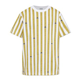 Moschino Bedrucktes T-Shirt - - Tops - Herren - Gelb - XL