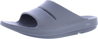Oofos Ooahh Slipper f&uuml;r Erwachsene, unisex, zum Hineinschl&uuml;pfen, Schwarz (Jet Black), 13 Women/11 Men