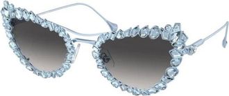 Swarovski Lunettes de soleil Sk7011 - Femme - Accessoires - Bleu - Taille: 56 MM