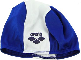 Arena Kinder Unisex Badekappe Polyester aus Stoff (Wasserdurchl&auml;ssig, Schnelltrocknend), Navy-White (71), One Size