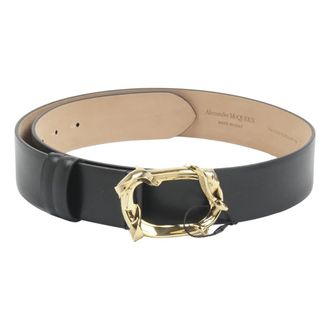 Alexander McQueen Snake Belt - - Accessories - Damen - Schwarzk - 85 CM