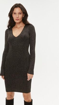 Twin-Set Strickkleid 232TT3272 Schwarz Slim Fit