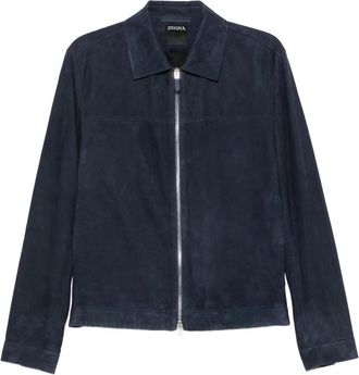 Ermenegildo Zegna Suede Zip-up Jacket