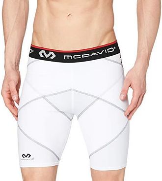 McDavid Cross Short de Compression Blanc FR : XXL (Taille Fabricant : XXL)
