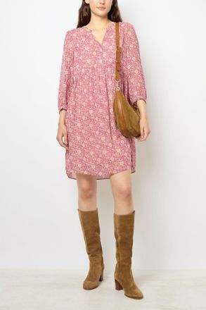 Gerard Darel Robe courte &agrave; fleurs bicolores - SERGETTE - Rose
