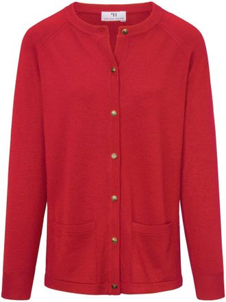 Peter Hahn Strickjacke aus 100%Schurwolle Pure Tasmanian Wool Peter Hahn rot
