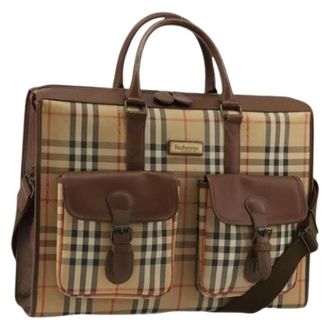 Burberry Pre-owned Vintage Canvas Weekend Bag - - Pre-owned - Damen - Beige - ONE SIZE