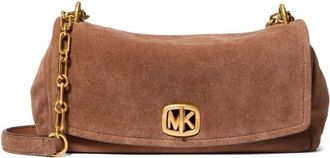Michael Kors Petit sac port&eacute; &eacute;paule convertible Bryant en daim - Femme - Sacs - Brun - Taille: ONE Size