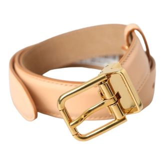 Dolce & Gabbana Kalbslederg&uuml;rtel - - Accessories - Damen - Beige - ONE SIZE