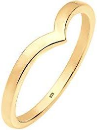 Elli Bague Femme Empilement Géologique en Forme de V en Argent Sterling 925