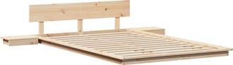 vidaXL Bettgestell Braun 120 x 200 cm Holz vidaXL