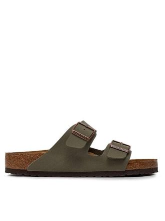 Birkenstock Pantoletten Arizona Birko-Flor nubuk 0151211 Grau