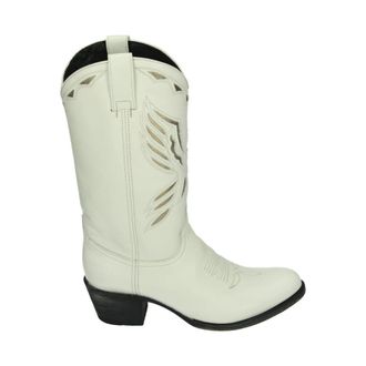 Sendra Westernstiefel Wei&szlig;es Leder - - Shoes - Damen - Wei&szlig; - 39 EU