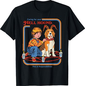 Steven Rhodes Hell Hound Retro Vintage Funny Adult Humor T-Shirt