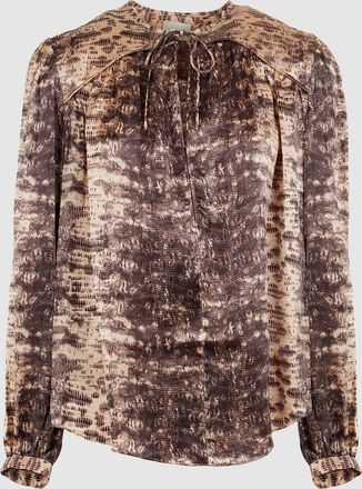 Isabel Marant Blouse Laraya Beige, D&eacute;fil&eacute;