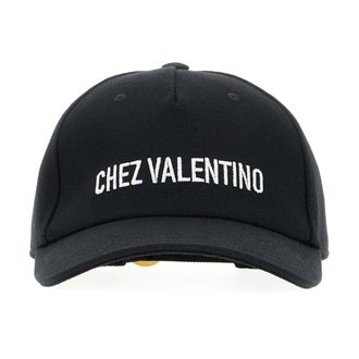Valentino Garavani Homme, Accessoires, Noir, Taille: 60 CM Casquette de baseball Chez Valentino