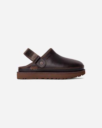 UGG Goldenstar Clog LTHR Regenerate f&uuml;r Damen in Ironwood, Gr&ouml;&szlig;e Leder