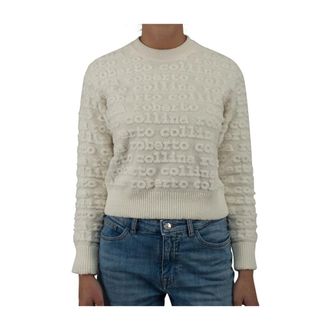 Roberto Collina Rundhals-Ausschnitt Strickware - - Knitwear - Damen - Beige - S