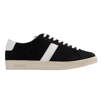 Tom Ford Suede Low Top Sneaker - - Shoes - Herren - Schwarzk - 40 EU