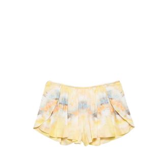 Zimmermann Alchemy Tie-dye Ruffled Shorts