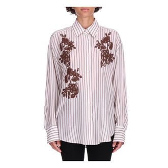 Ermanno Scervino Femme, Blouses et Chemises, Multicolore, Taille: 38 FR Chemise Ray&eacute;e