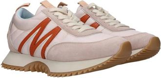 Moncler Femme, Chaussures, Rose, Taille: 36 1/2 EU Baskets Chunky en Tissu à Lacets avec Logo Arrière