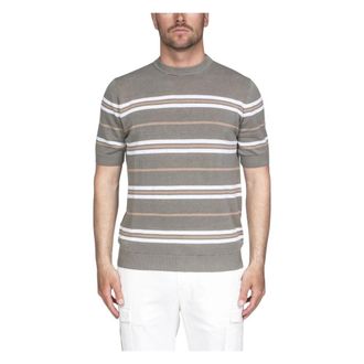 PESERICO Homme, Tops, Vert, Taille: S Pull en Tricot Macchia M&eacute;diterran&eacute;enne