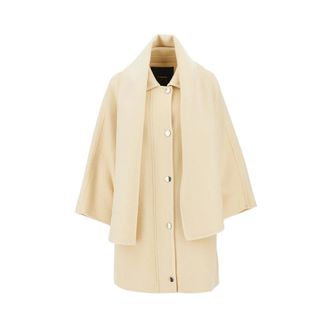 Pinko Ciclamino Cape - - Jackets - Damen - Beige - S