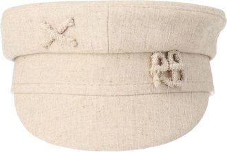 Ruslan Baginskiy KPC036PS26_LNV-BHRRBLINEN Flat Cap - Beige