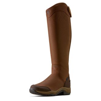 Ariat Womens Telluride Tall Sherpa Waterproof Boots in Barn Brown, RM Width, Size 42.5, by Ariat